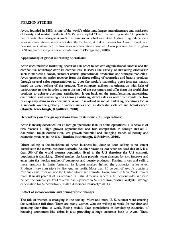 (DOC) FOREIGN STUDIES