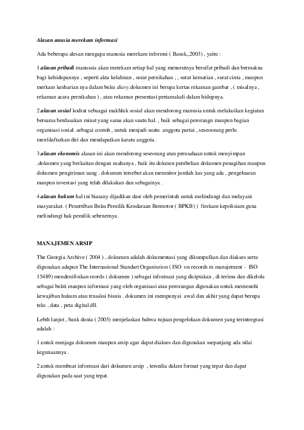 (DOC) Alasan anusia merekam informasi