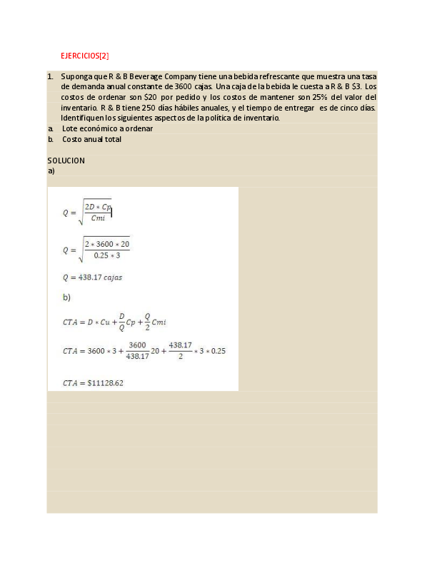 (PDF) Ejercicios resueltos de Inventarios IO