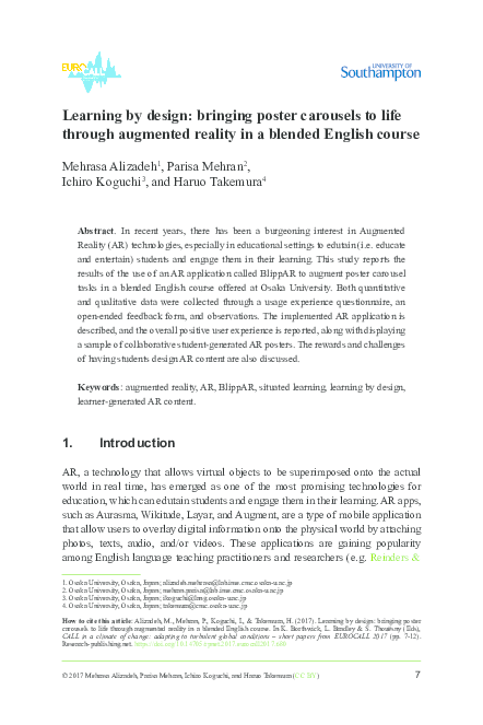 (PDF) Learning by Design: Bringing Poster Carousels to Life through ...