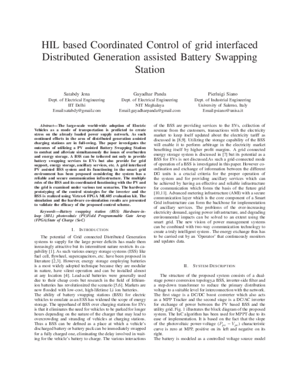 (PDF) HIL based Coordinated Control of grid interfaced Distributed Generation assisted Battery ...