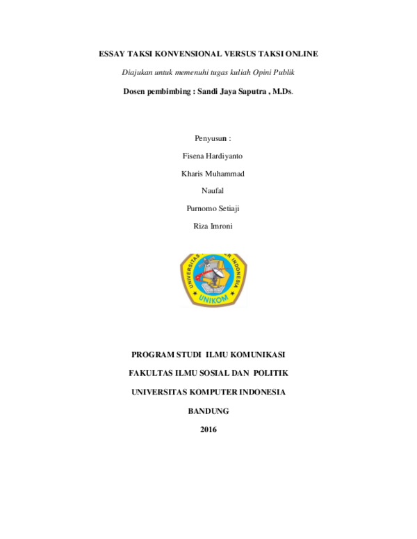 (DOC) opini publik - taksi konvensional vs taksi online.docx