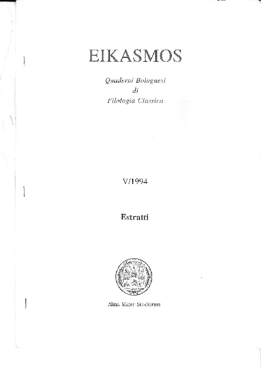 (PDF) Sulle fonti e le metodologie compilative di Stobeo, «Eikasmós» 5 ...