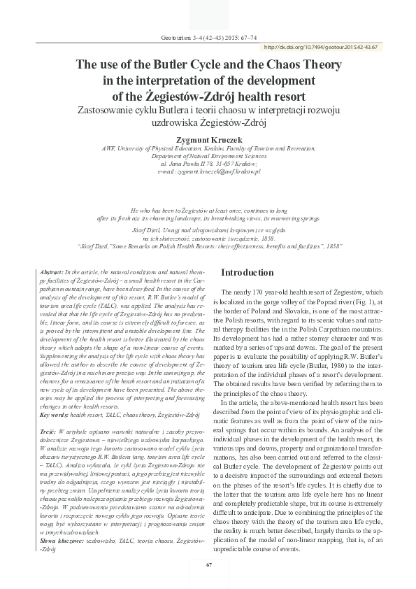 (PDF) The use of the Butler Cycle and the Chaos Theory in the ...