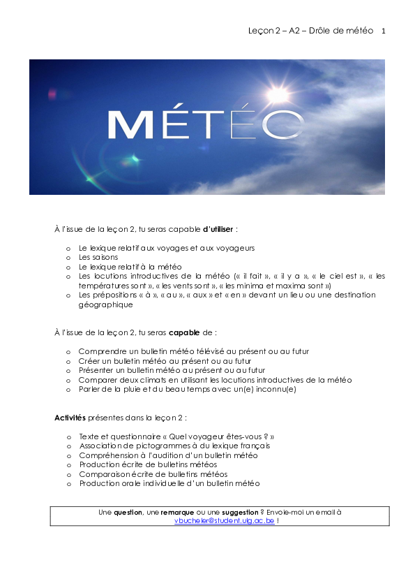la météo