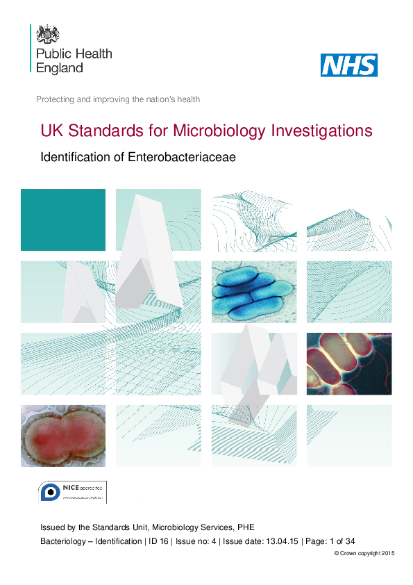 (PDF) UK Standards for Microbiology Investigations Identification of ...