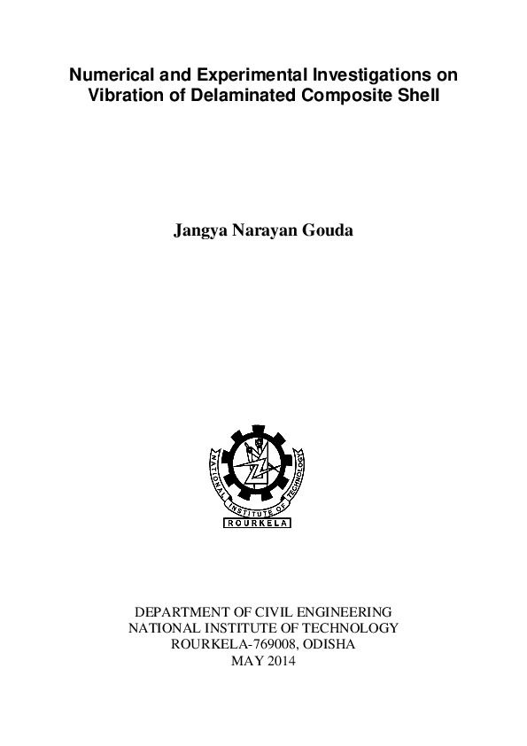 (PDF) Vibration Analysis of Delaminated Composite Shells