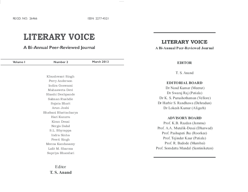 (PDF) LITERARY VOICE A Bi-Annual Peer-Reviewed Journal LITERARY VOICE