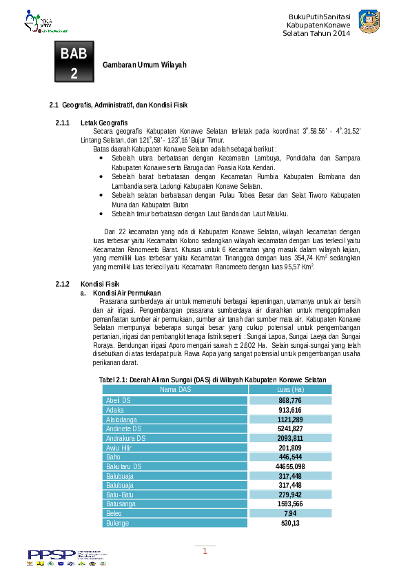 Bab 2 BPS Kab Konawe Selatan docx