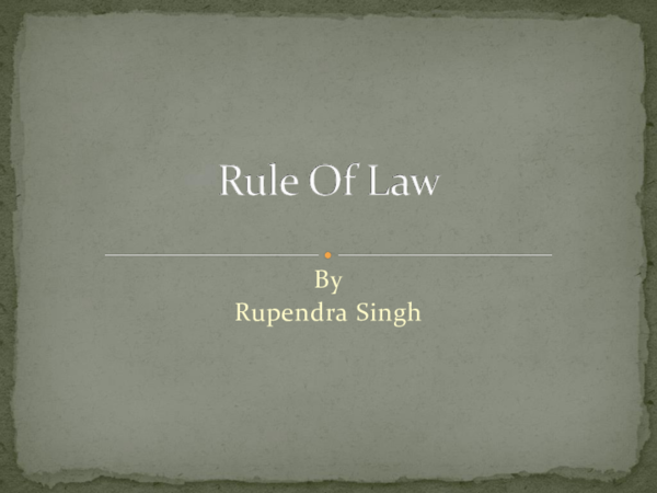(PPT) Rule of law