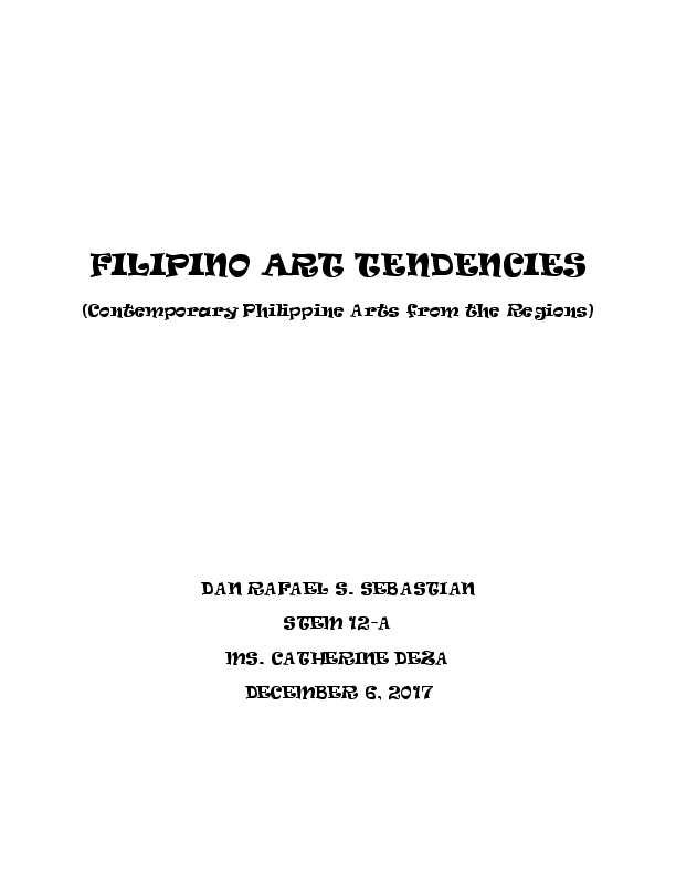 (DOC) FILIPINO ART TENDENCIES.docx