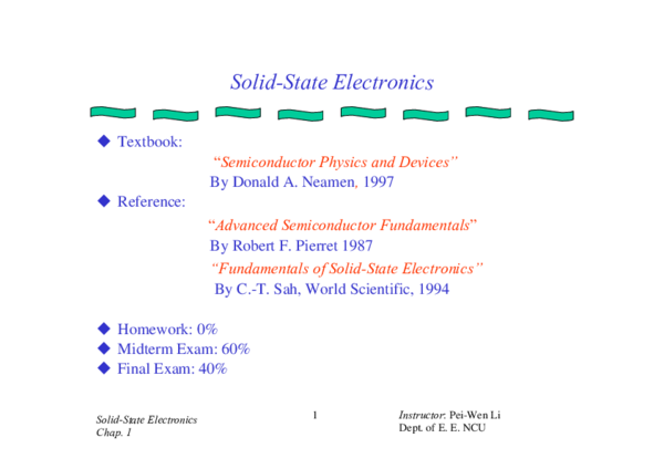 (PDF) Solid-State Electronics