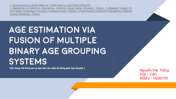 (PPT) AGE ESTIMATION