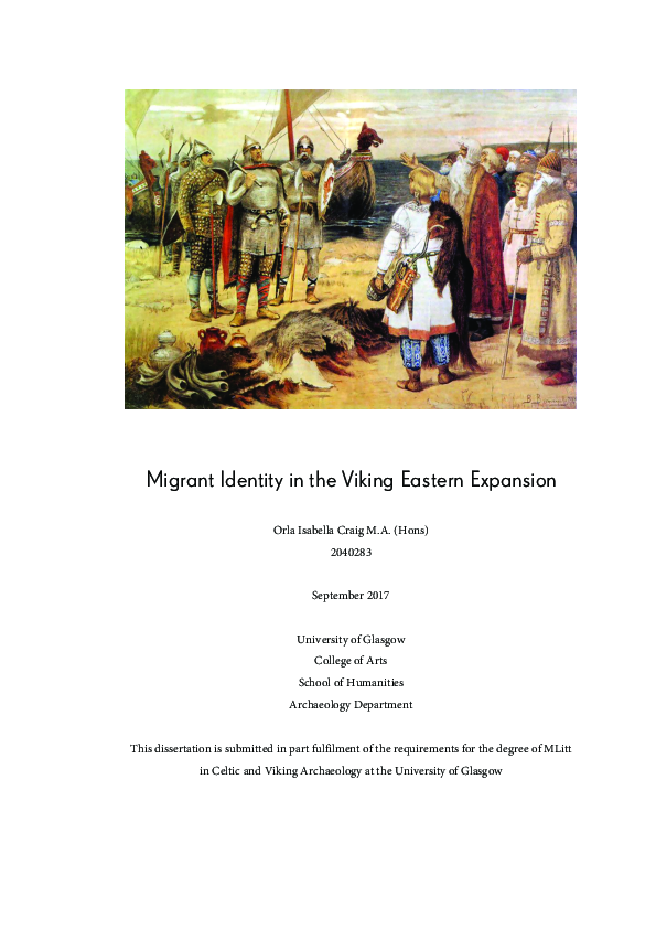 Migrant Identity in the Viking Eastern Expansion