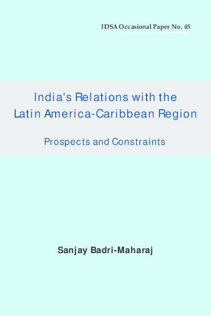 (PDF) India's Relations with the Latin America-Caribbean Region ...
