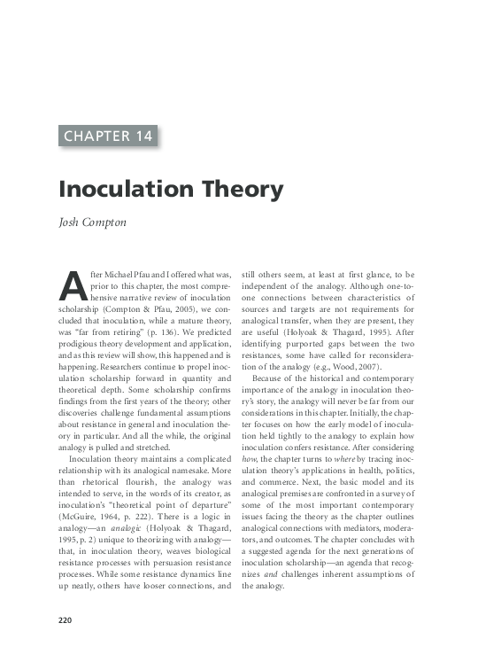 (PDF) Inoculation theory