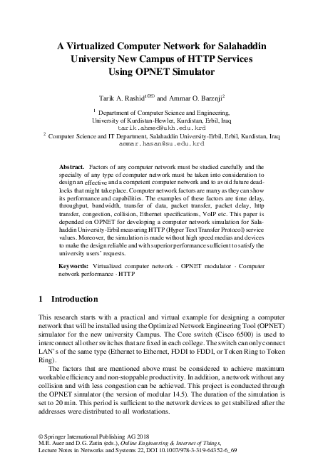 (PDF) A Virtualized Computer Network for Salahaddin University New Campus of HTTP Services Using ...