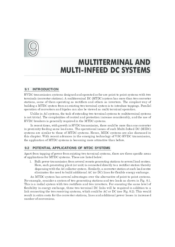 (PDF) Multiterminal and Multi-infeed DC Systems 203 MULTITERMINAL AND MULTI-INFEED DC SYSTEMS