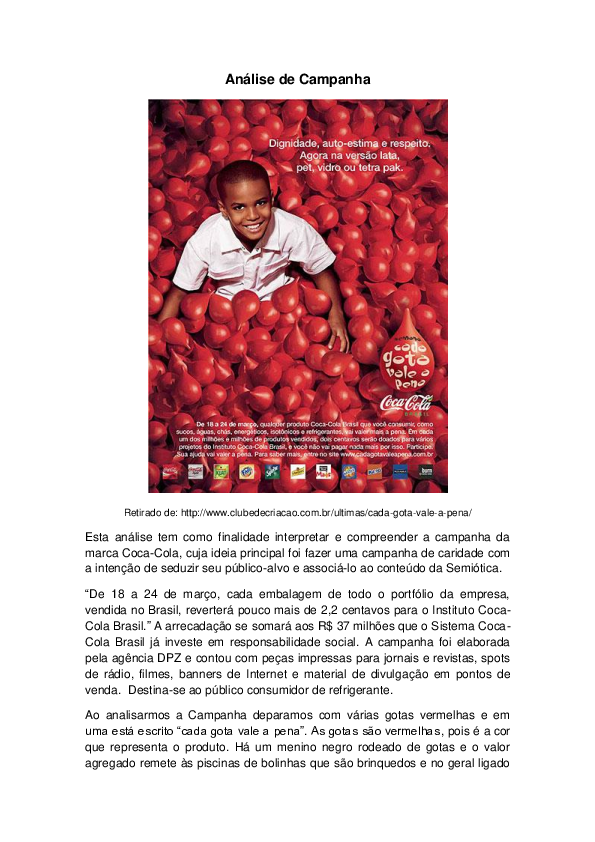 (DOC) Análise de Campanha Coca-Cola Lola