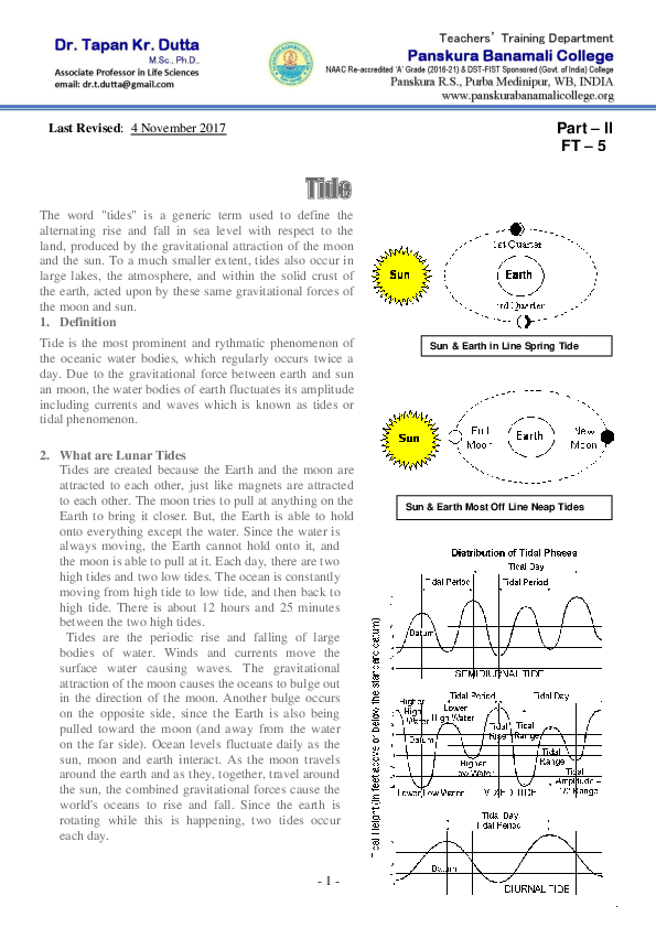 (PDF) Tides and Types
