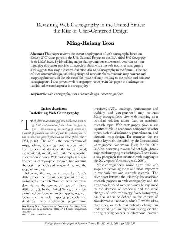 (PDF) Revisiting Web Cartography in the United States: the Rise of User ...