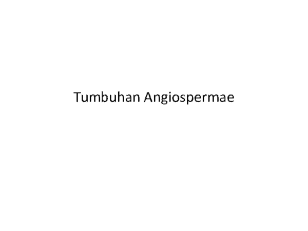 (PPT) Tumbuhan Angiospermae