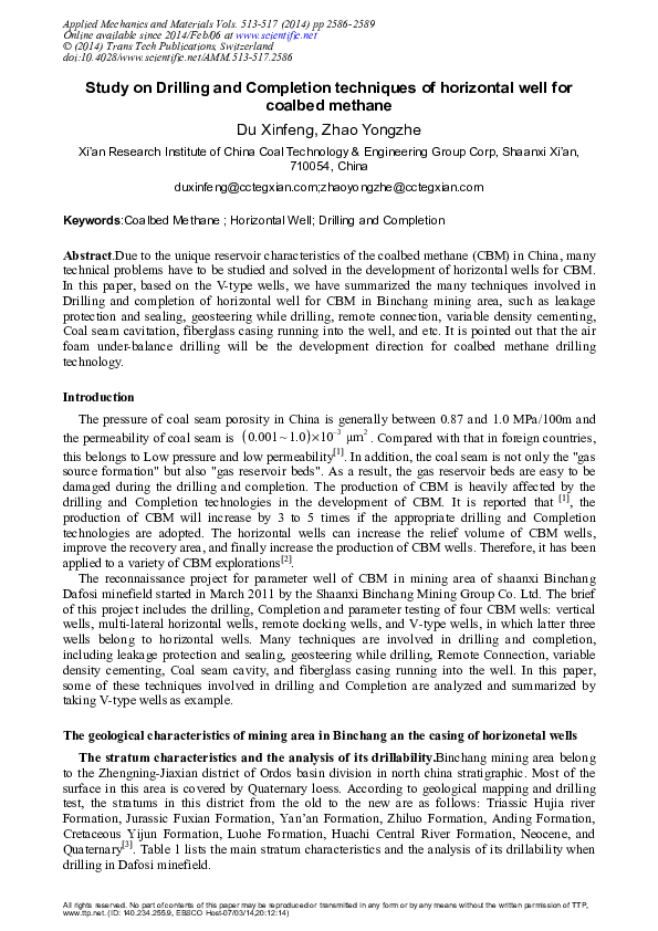 Pdf Drilling And Completion Techniques Of Horizontal Well Pdf