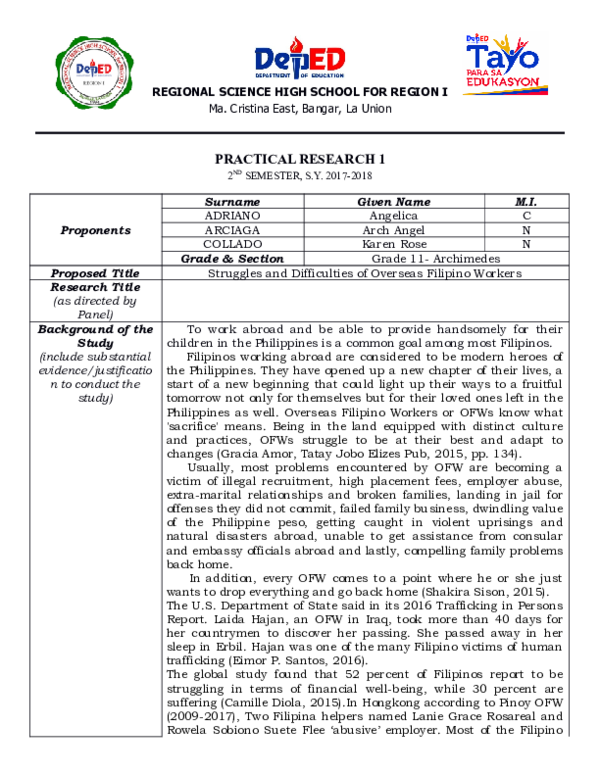 (DOC) TITLE DEFENSE TEMPLATE