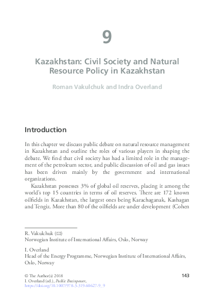 (PDF) Kazakhstan: Civil Society and Natural Resource Policy in ...
