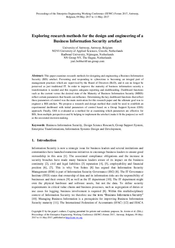 (PDF) Exploring research methods for the design and engineering of a ...