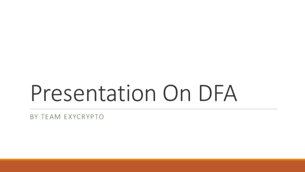 Ppt Presentation On Dfa Theory Of Computation