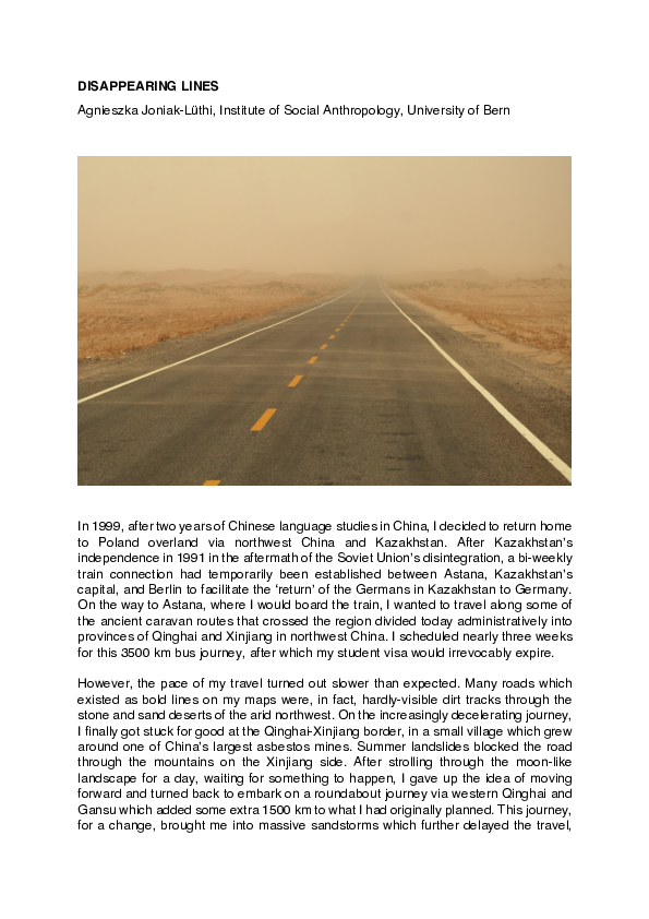 (PDF) DISAPPEARING LINES