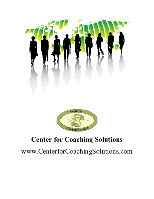 (PDF) STARTING AND RUNNING AN INTERNAL COACHING PROGRAM