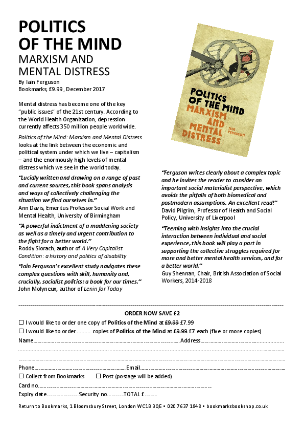 (PDF) POLITICS OF THE MIND MARXISM AND MENTAL DISTRESS