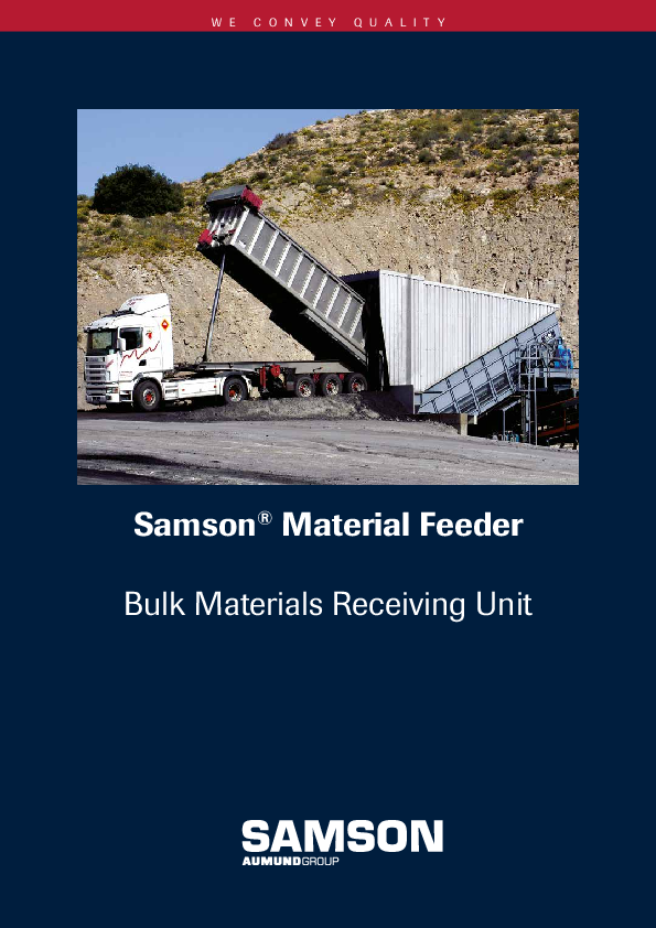(PDF) Samson ® Material Feeder Bulk Materials Receiving Unit 2 Content