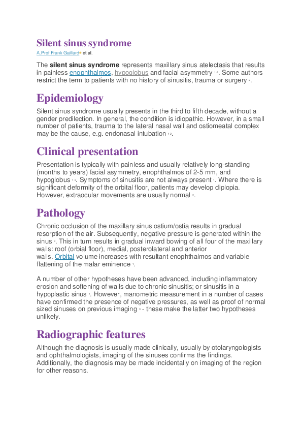(DOC) Silent sinus syndrome