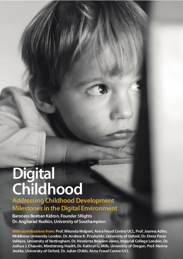 (PDF) Digital Childhood Addressing Childhood Development Milestones in ...