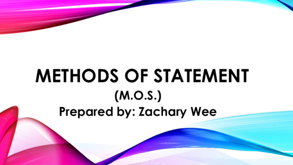 (PDF) Preparing a Simple Methods of Statement (MOS)