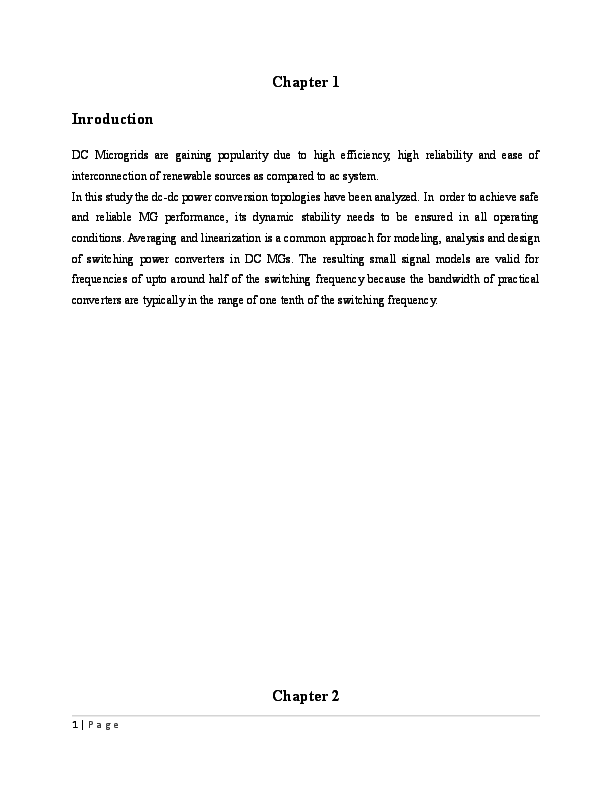 Doc State Space Averaging Small Signal Analysis And Input Filter