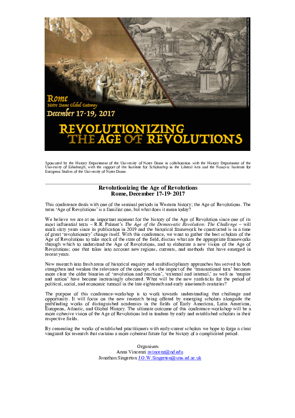 (PDF) Revolutionizing the Age of Revolutions