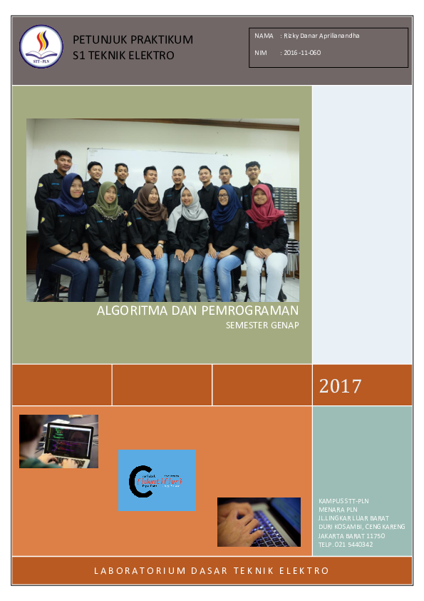 (DOC) PETUNJUK PRAKTIKUM ALGORITMA DAN PEMROGRAMAN