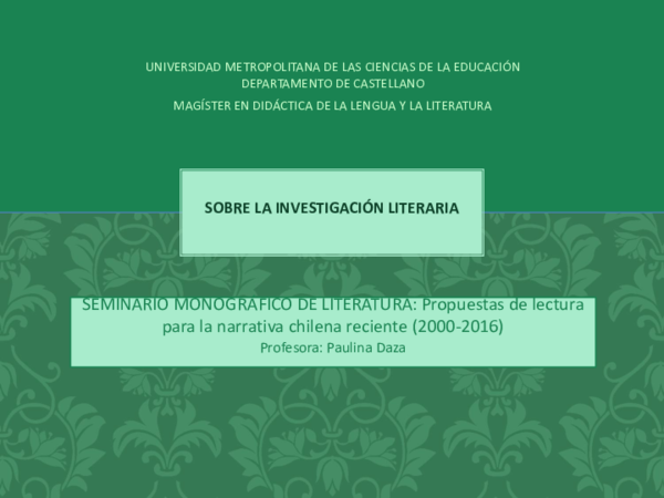 (PPT) Sobre la investigación