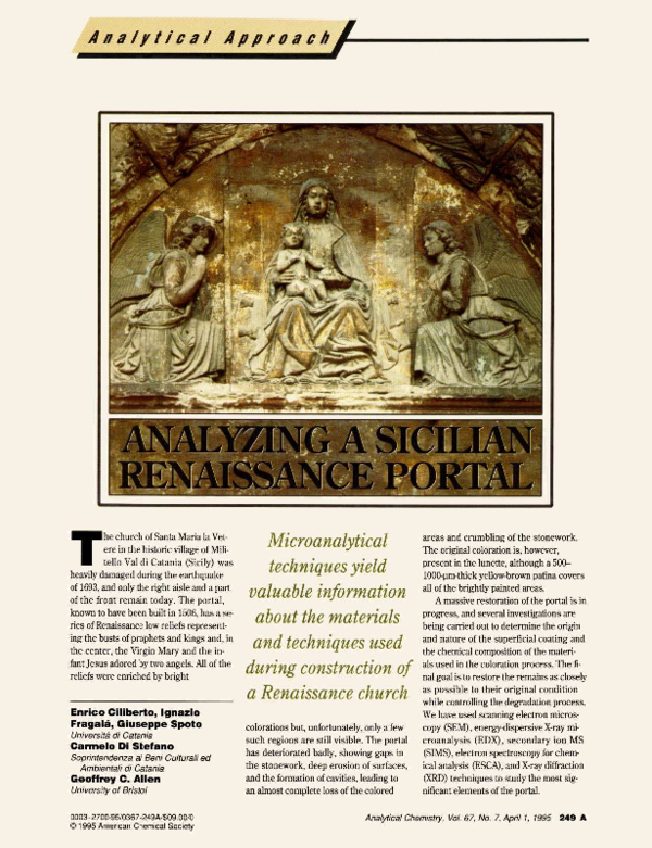 (PDF) Analyzing a Sicilian Renaissance portal