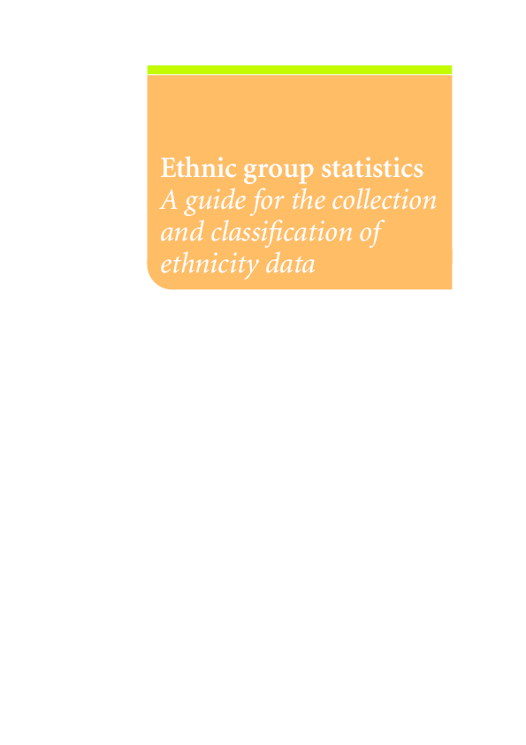 (PDF) Ethnic group statistics A guide for the collection and ...