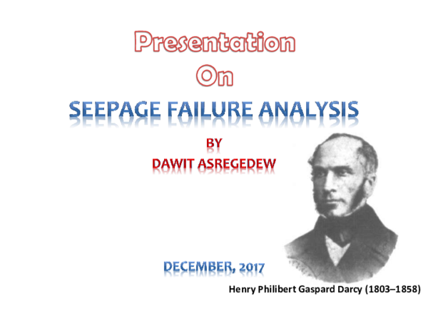 (PPT) Seepage Failure of Embankment Dam.pptx