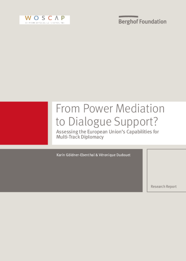 (PDF) Karin Göldner-Ebenthal & Véronique Dudouet From Power Mediation ...