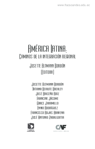 (PDF) Integración política: un camino hacia la integración Latinoamericana