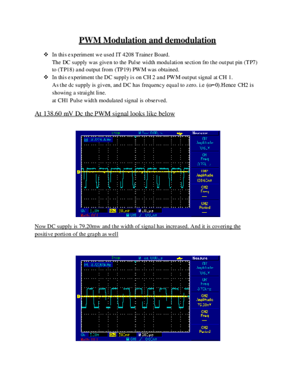 (DOC) PWM Modulation and demodulation