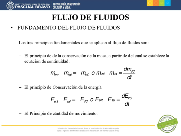 (PDF) FLUJO DE FLUIDOS @BULLET FUNDAMENTO DEL FLUJO DE FLUIDOS