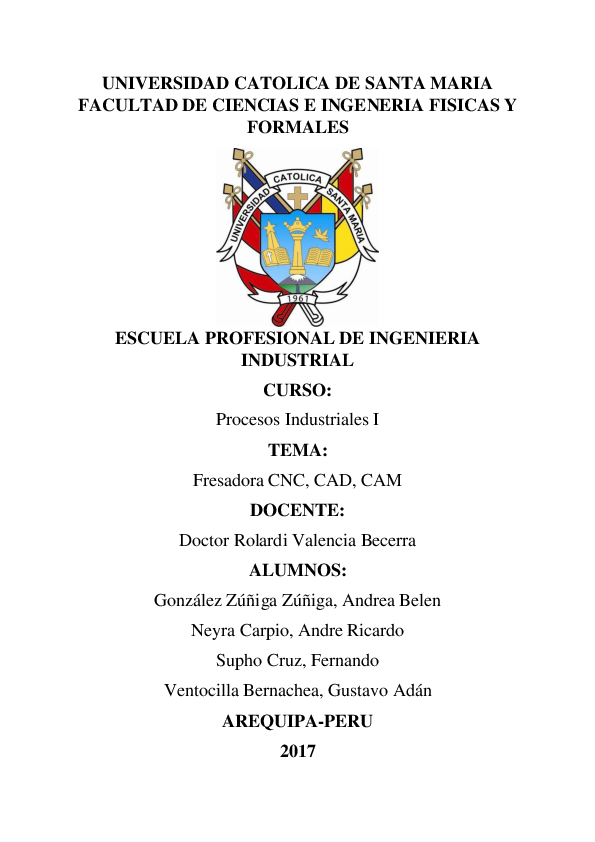 (DOC) UNIVERSIDAD CATOLICA DE SANTA MARIA FACULTAD DE CIENCIAS E ...